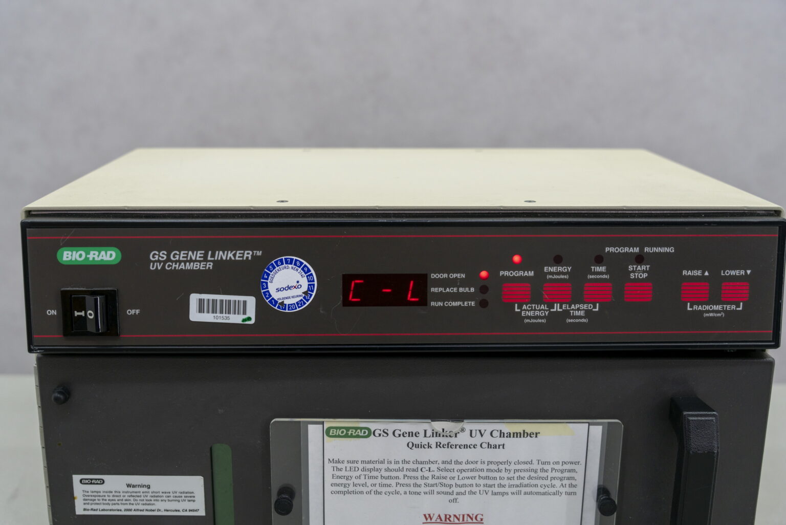 Bio-Rad GS Gene Linker UV chamber - Gemini BV