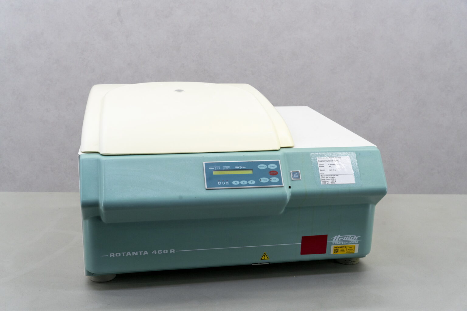 Hettich Rotanta 460R refrigerated benchtop centrifuge - Gemini BV