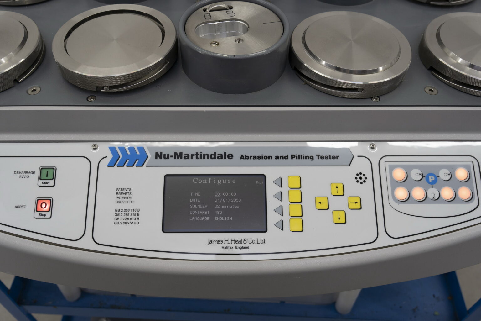 James Heal Nu-Martindale model 406 abrasion and pilling tester - Gemini BV