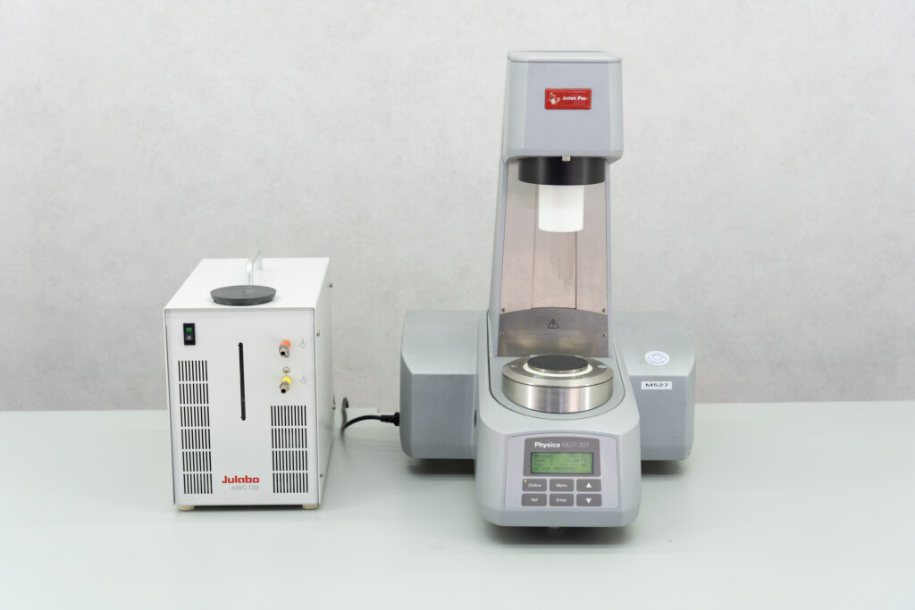 Anton Paar Physica MCR 301 Rheometer and Julabo AWC100 air-to-water ...