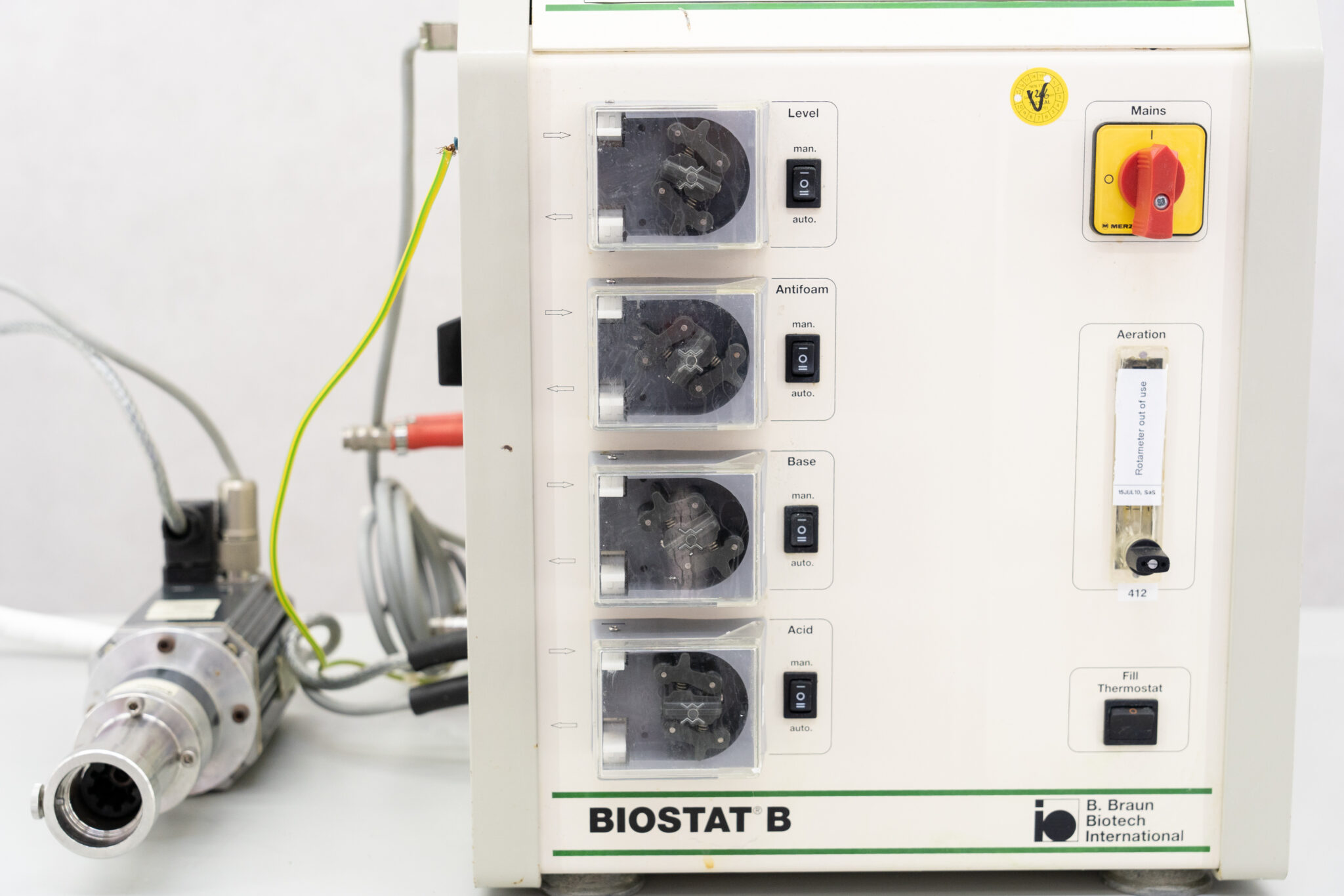 Biotech Type 8840326 Braun Biostat Gas mixing unit 4 EF Type B3350626 ...
